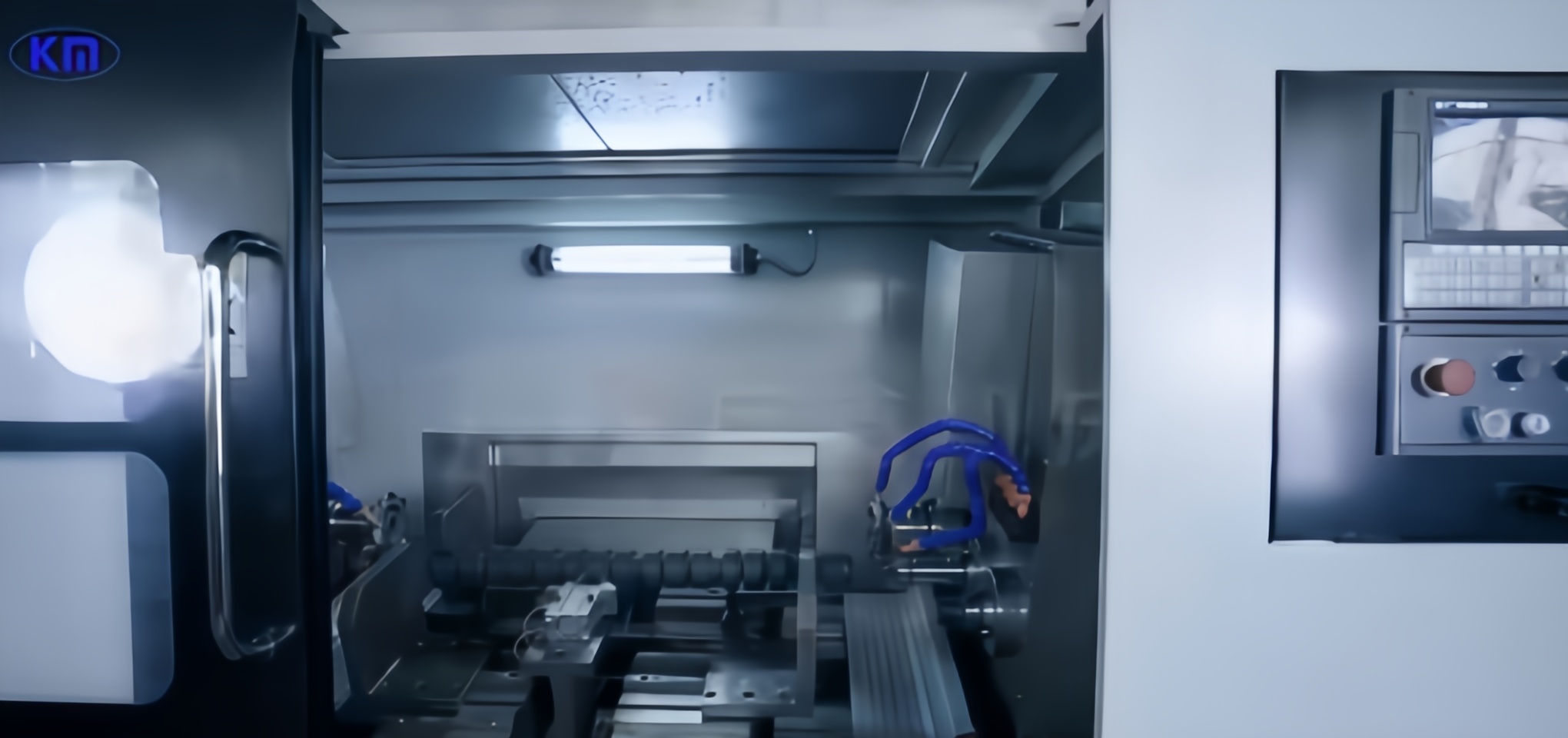 Face Milling and Center Drilling Machine, CNC machine, dual spindle ...